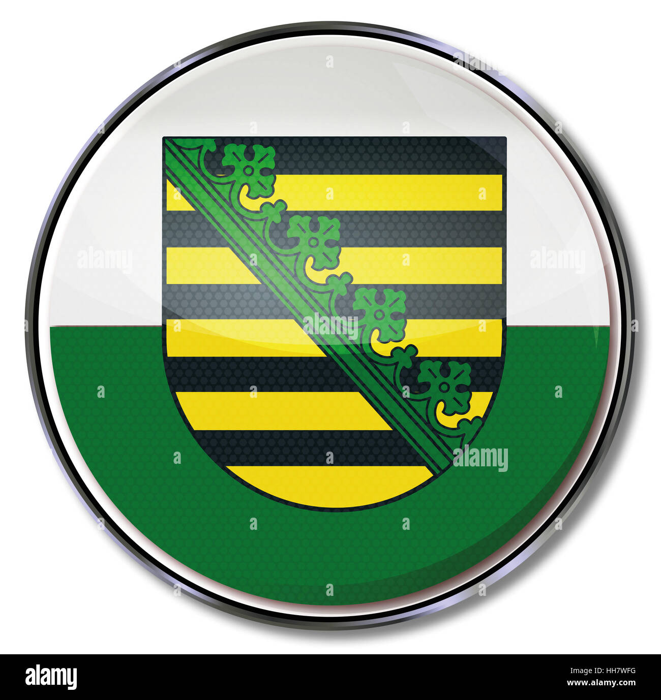 flag, saxony, state, flag, saxony, Dresden, border, Leipzig, button ...