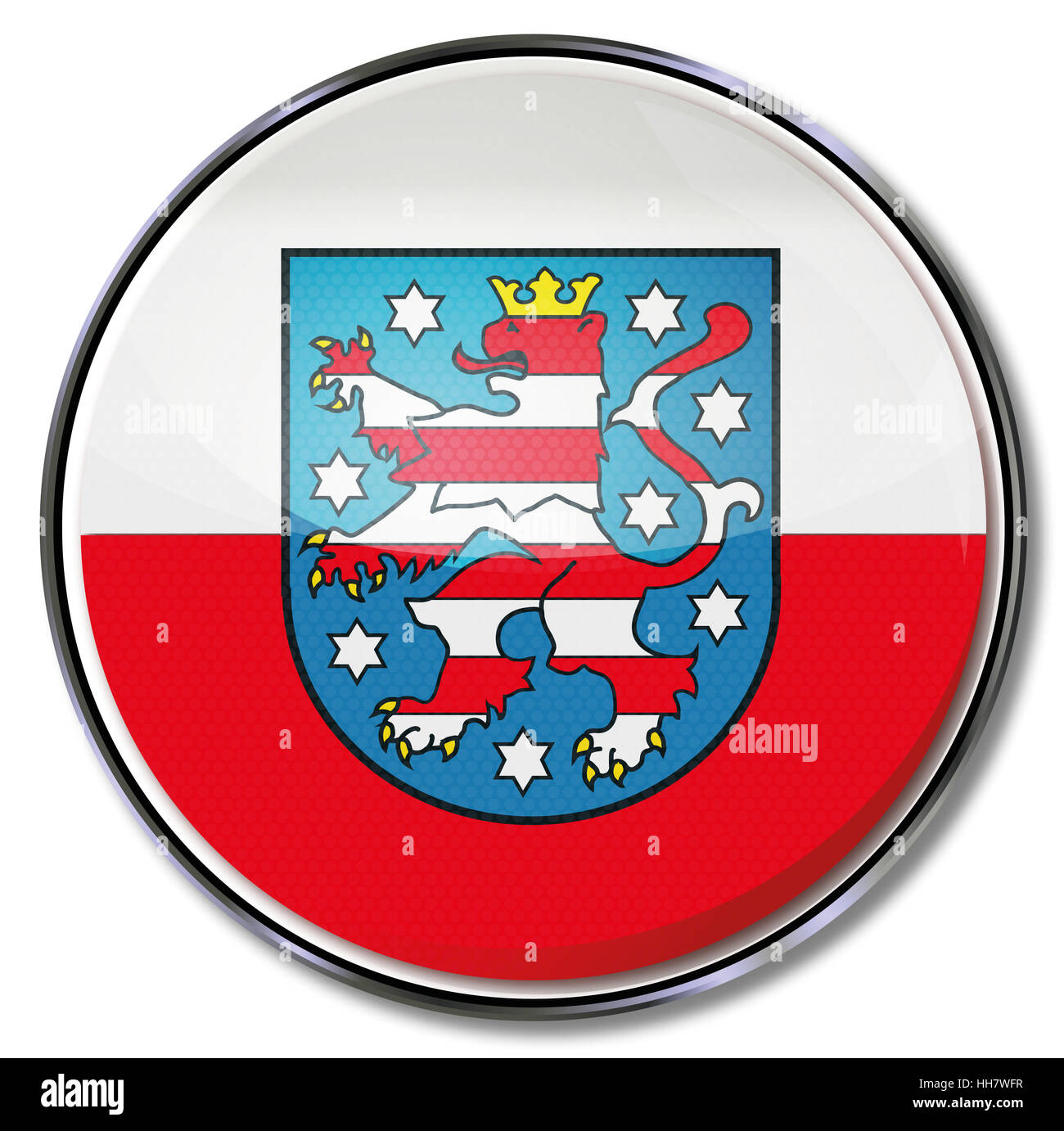 flag, thuringia, state, flag, thuringia, saxony, border, button, card ...