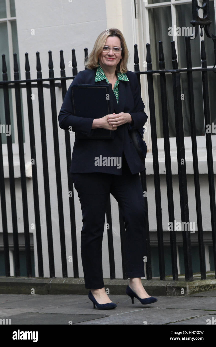 Downing Street, London, UK. 17th January 2017. Home Secretary Amber ...