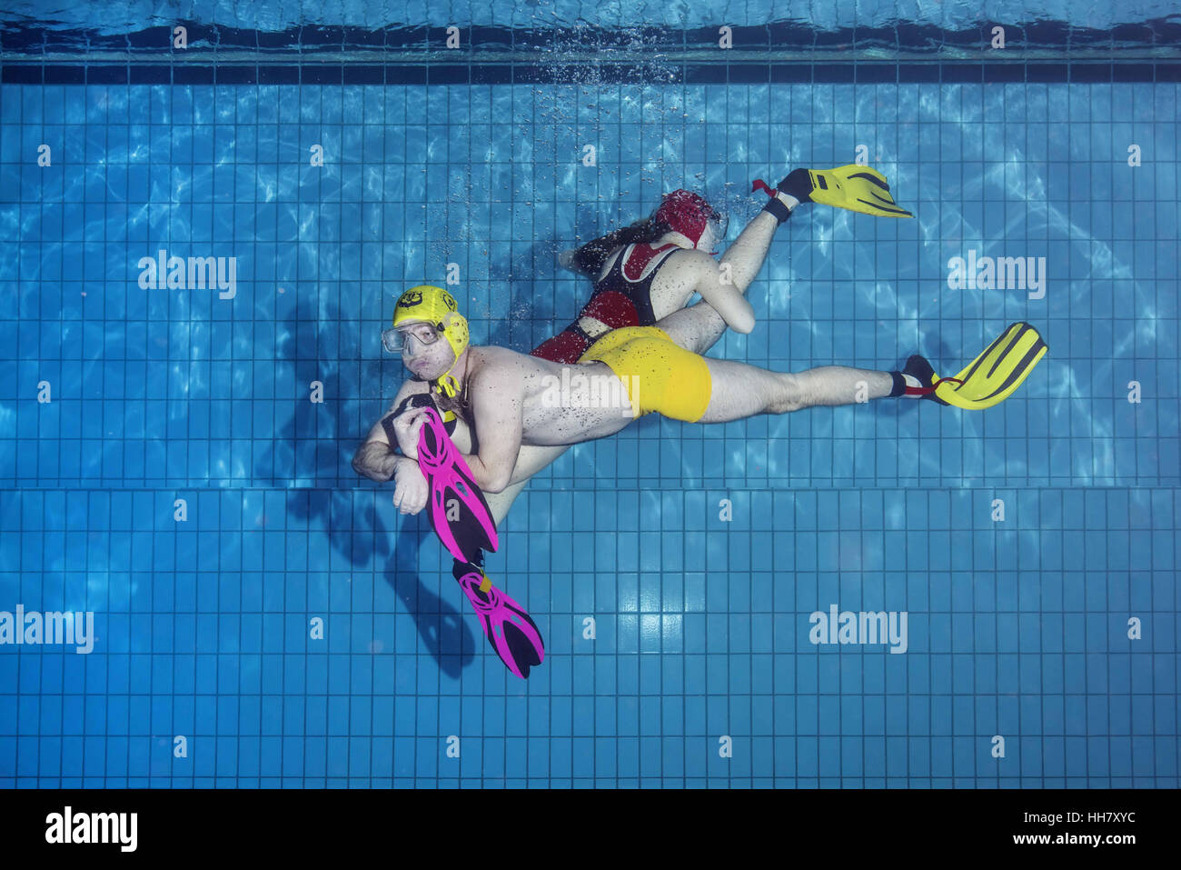 Nikolaev, Ukraine. 15th Jan, 2017. Aquathlon (underwater wrestling ...