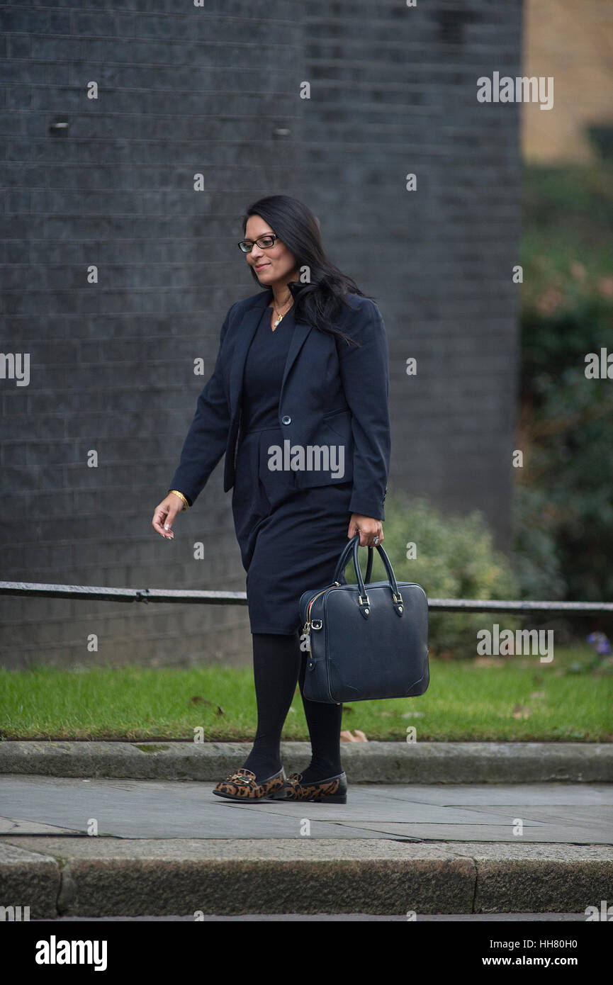 International development secretary priti patel arrives in downing ...