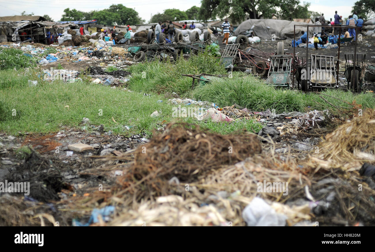 Lusaka, Zambia. 11th Mar, 2016. A view of a compound in Lusaka, Zambia ...