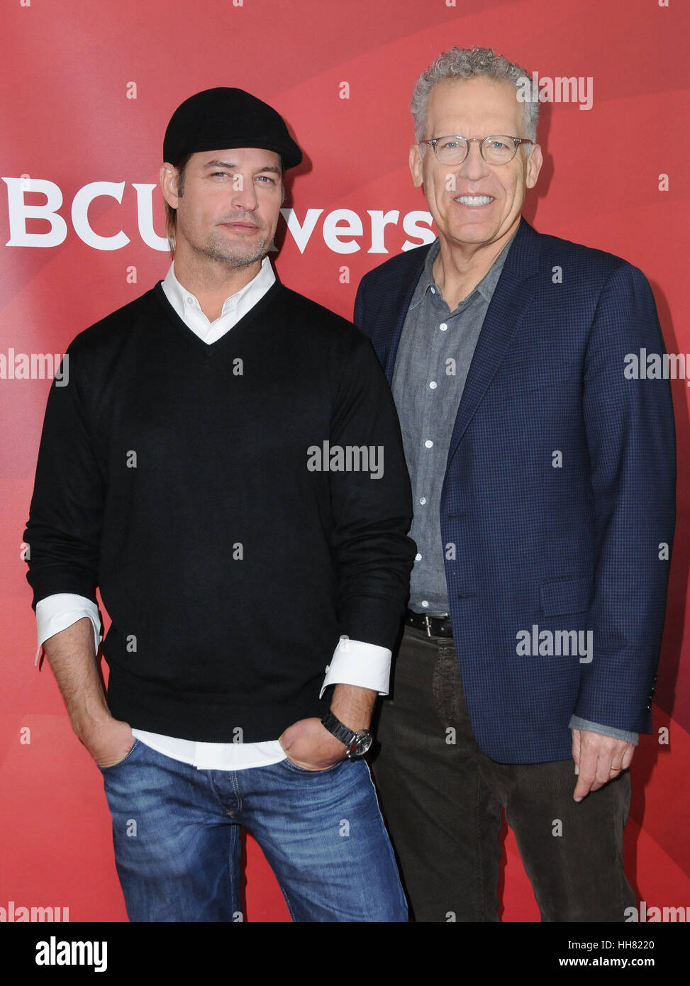Pasadena, USA. 17th Jan, 2017. Josh Holloway, Carlton Cuse. 2017 NBC ...