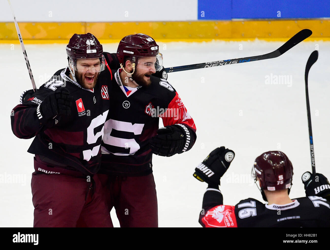 Prague, Czech Republic. 17th Jan, 2017. From left MICHAL BARINKA and ...