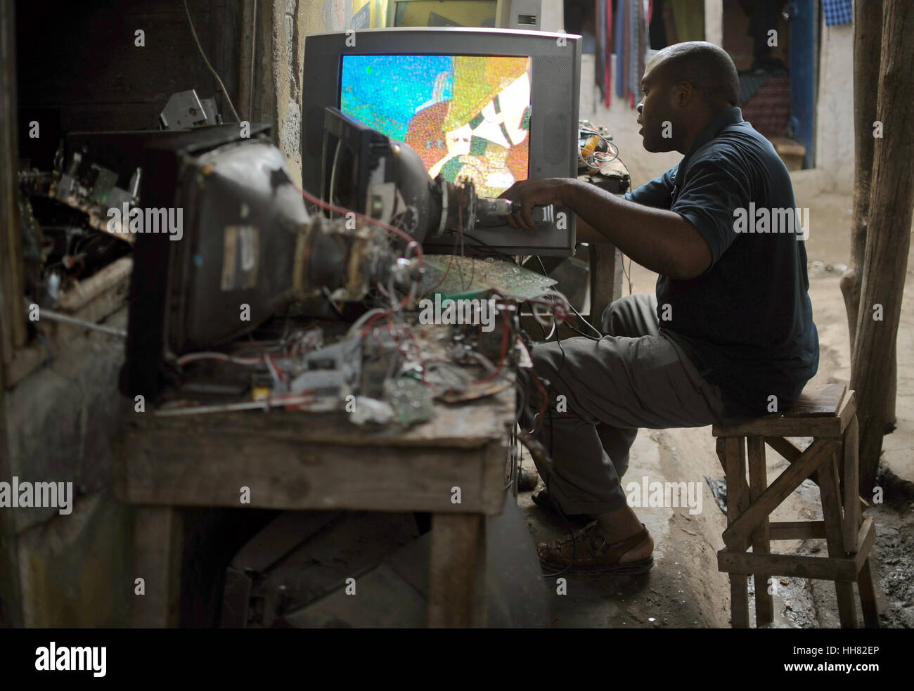 Zambia lusaka slum hi-res stock photography and images - Alamy