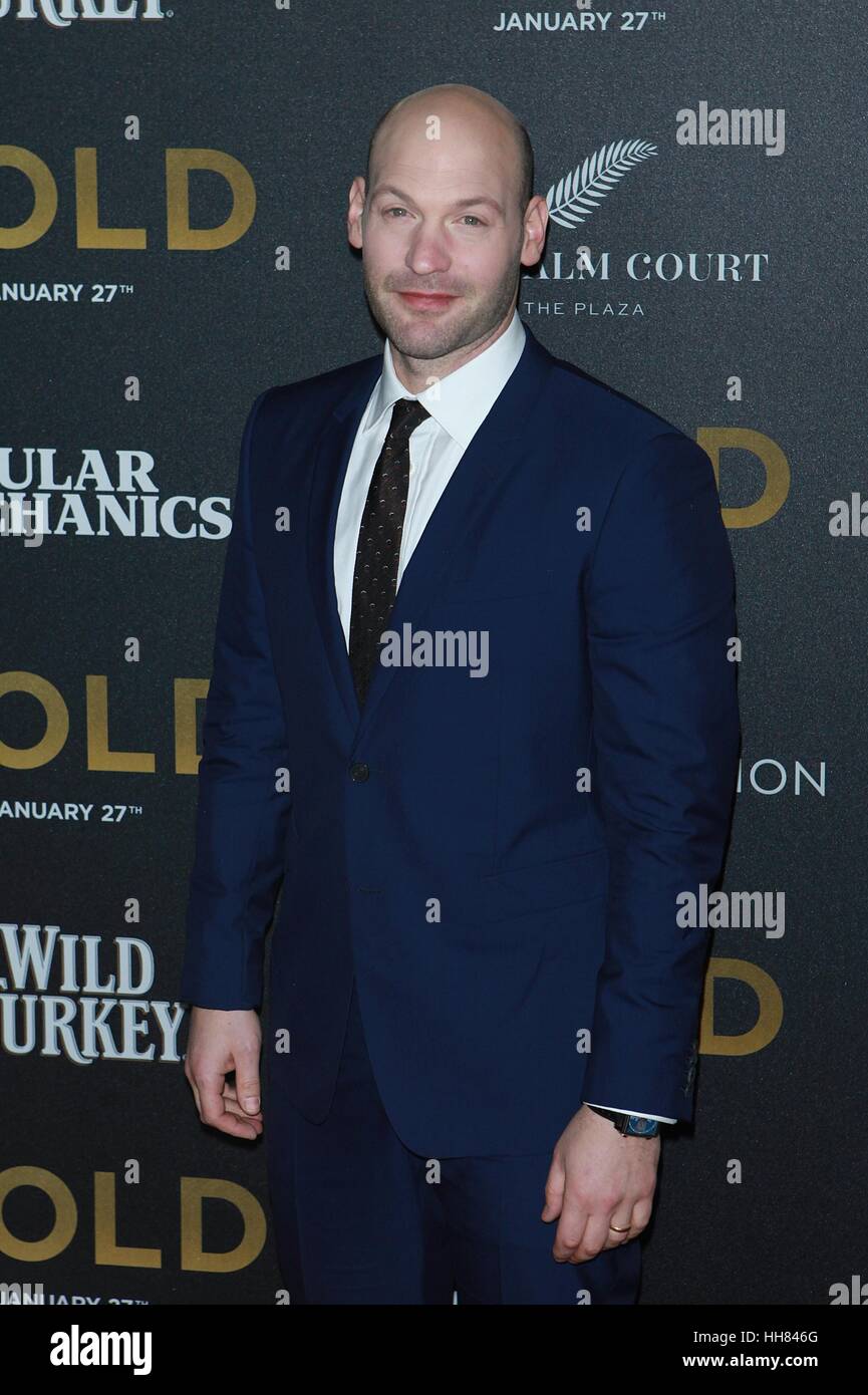 New York City, USA. 17th Jan, 2017. Corey Stoll at the 'Gold' World ...