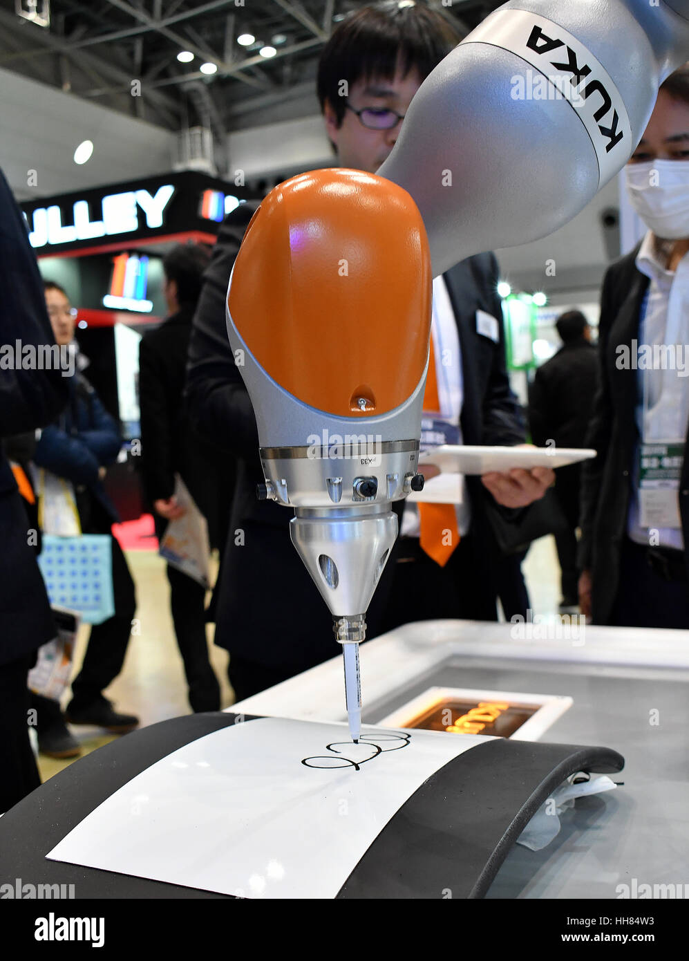 Tokyo, Japan. 18th Jan, 2017. RoboDEX, a comprehensive trade show covering from development ...