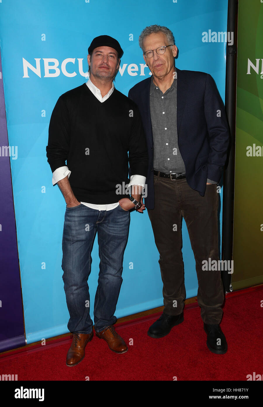 Pasadena, California, USA. 17th Jan, 2017. Josh Holloway, Carlton Cuse ...