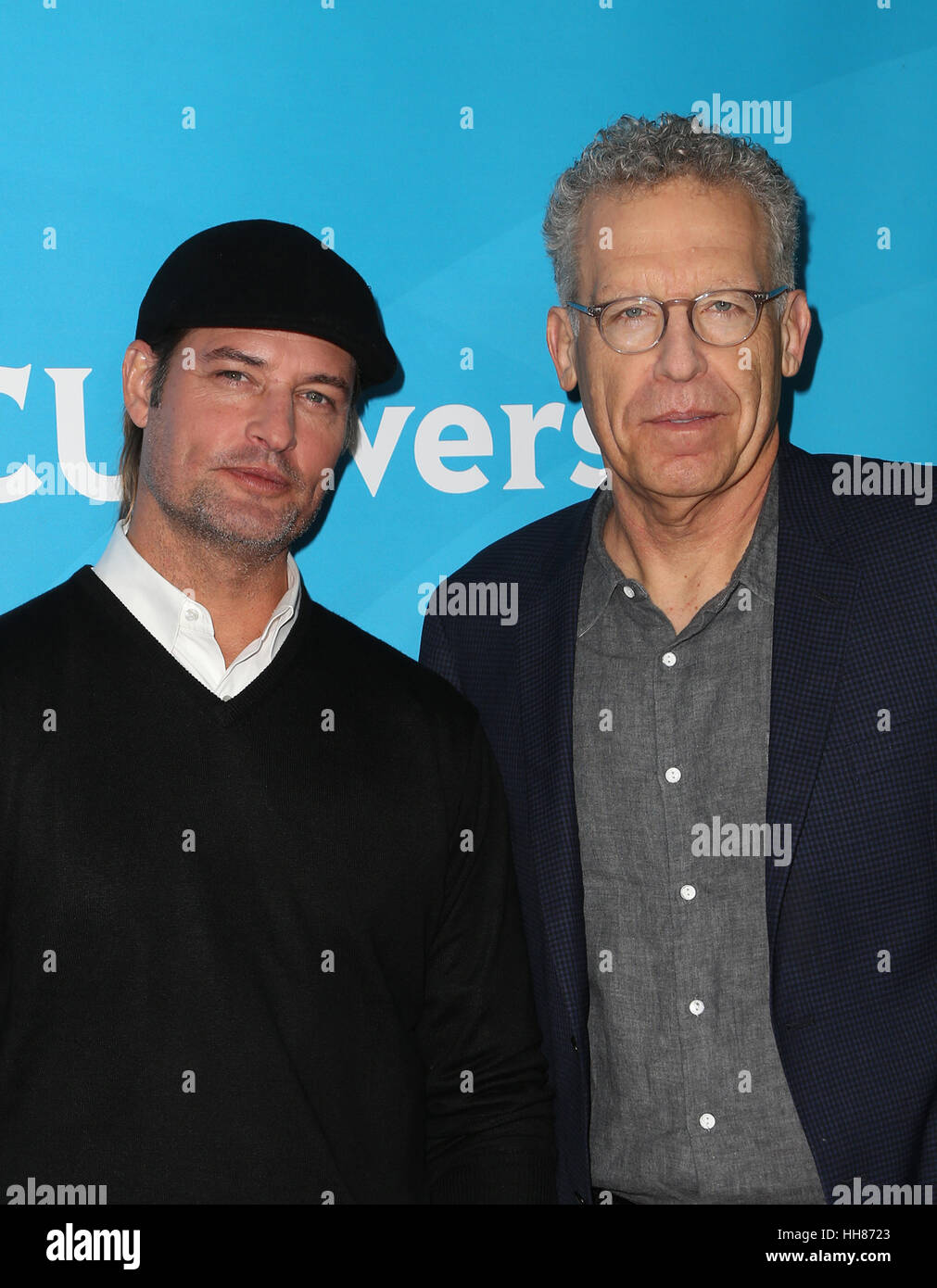 Pasadena, California, USA. 17th Jan, 2017. Josh Holloway, Carlton Cuse ...