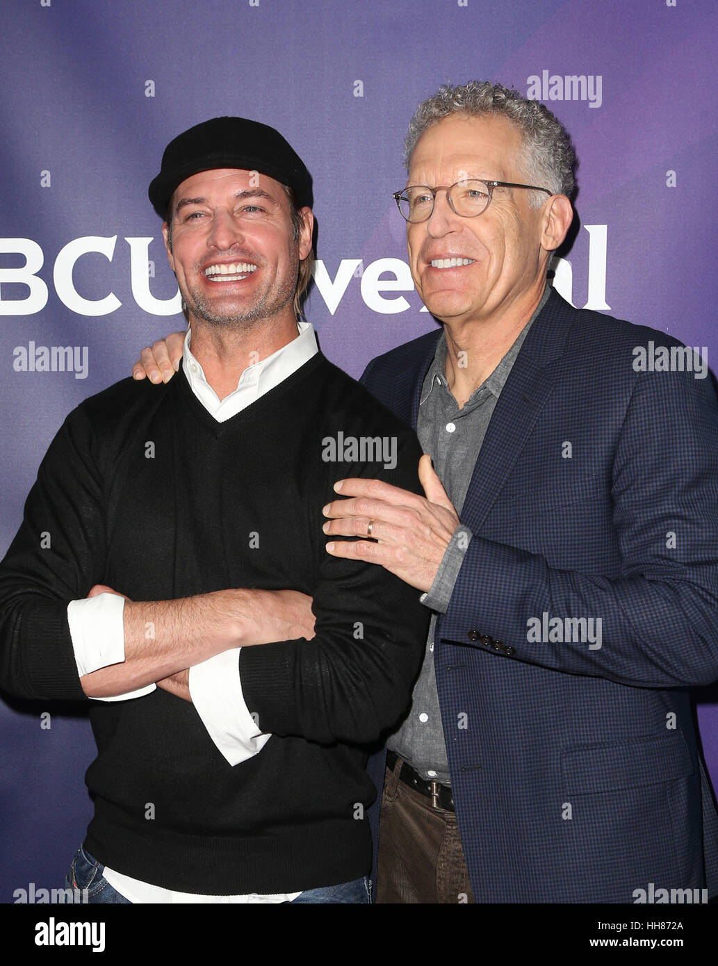 Pasadena, California, USA. 17th Jan, 2017. Josh Holloway, Carlton Cuse ...