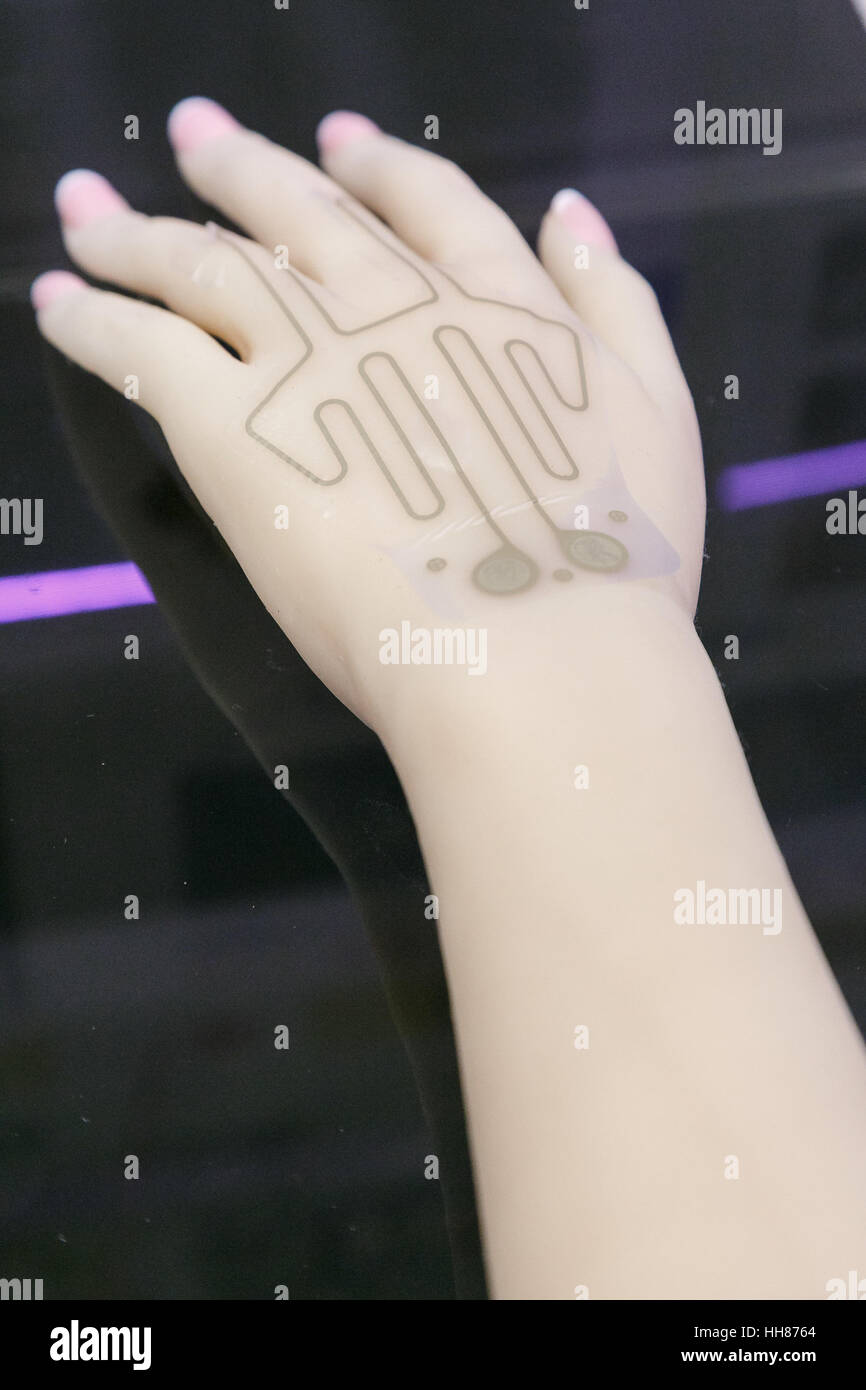 Wearable sensor system on display at the Wearable Expo in Tokyo Big ...