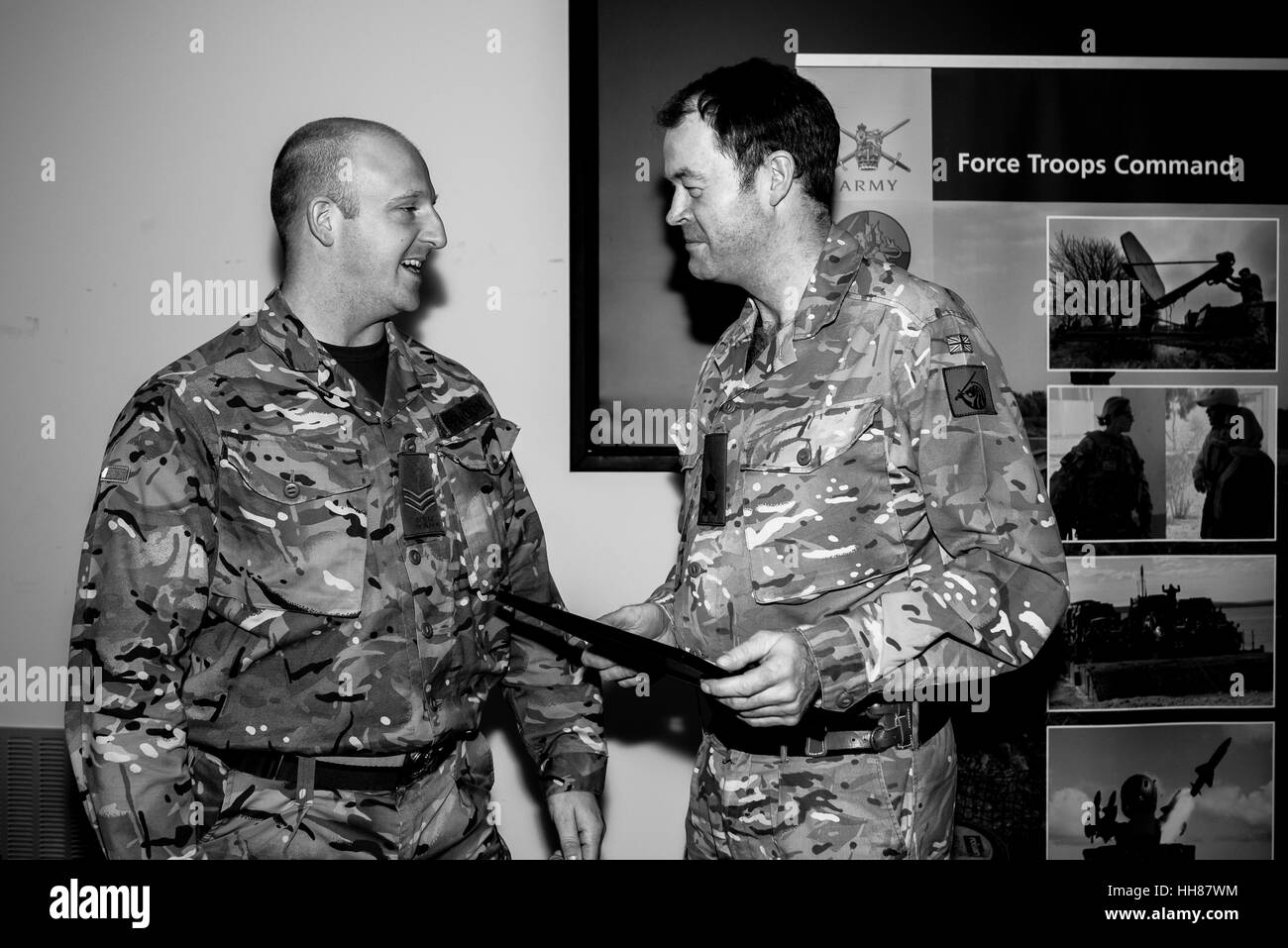Upavon, UK, 17th January 2017. Lieutenant General Patrick Sanders CBE ...