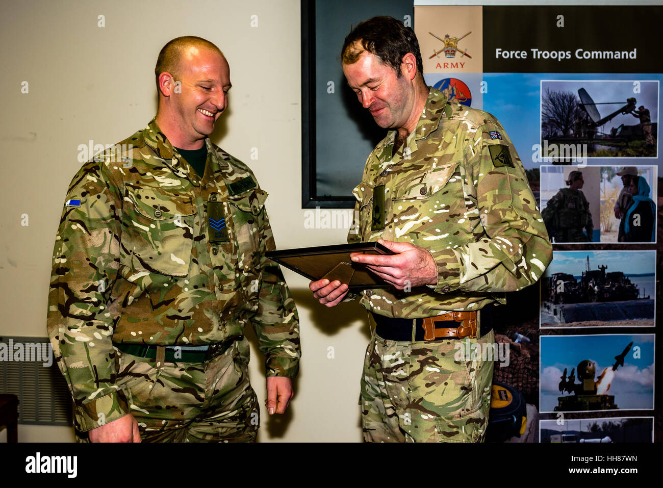 Upavon, UK, 17th January 2017. Lieutenant General Patrick Sanders CBE ...
