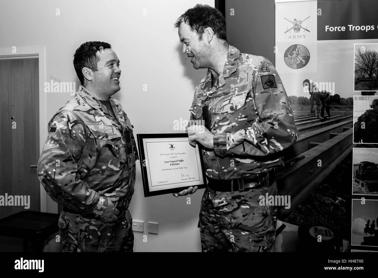 Upavon, UK, 17th January 2017. Lieutenant General Patrick Sanders CBE ...