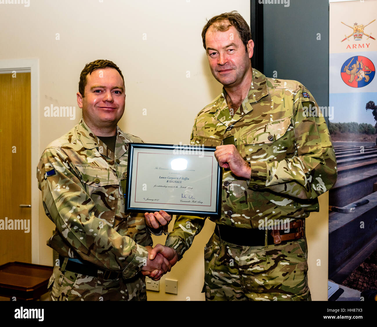 Upavon, UK, 17th January 2017. Lieutenant General Patrick Sanders CBE ...
