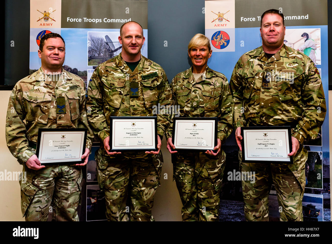 Upavon, UK, 17th January 2017. Lieutenant General Patrick Sanders CBE ...