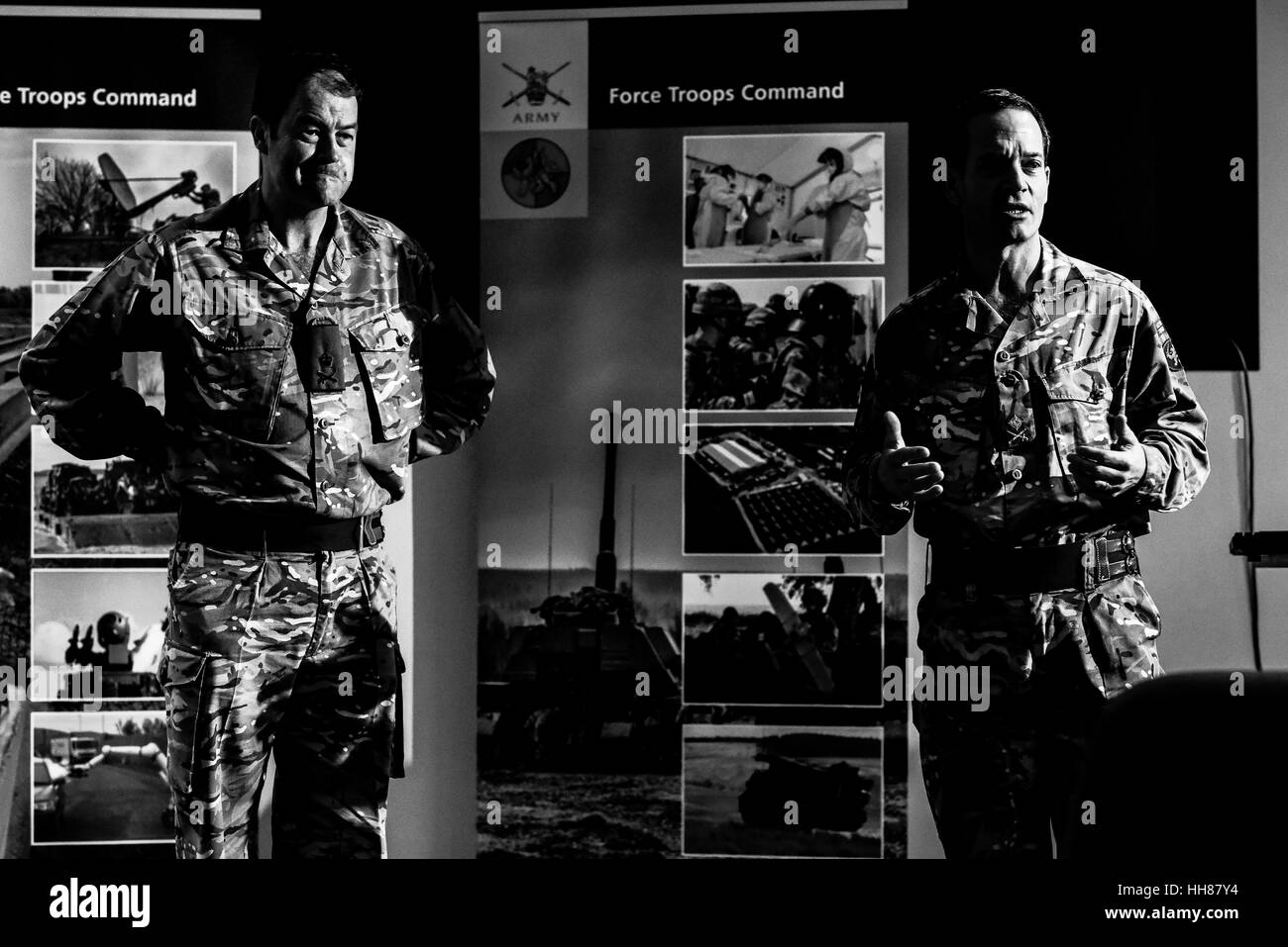 Upavon, UK, 17th January 2017. Lieutenant General Patrick Sanders CBE ...