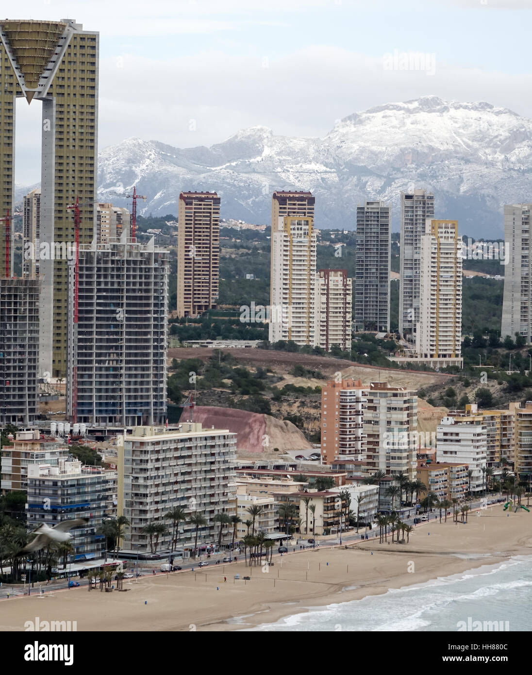 Tallest building benidorm alicante province costa blanca hi-res stock ...