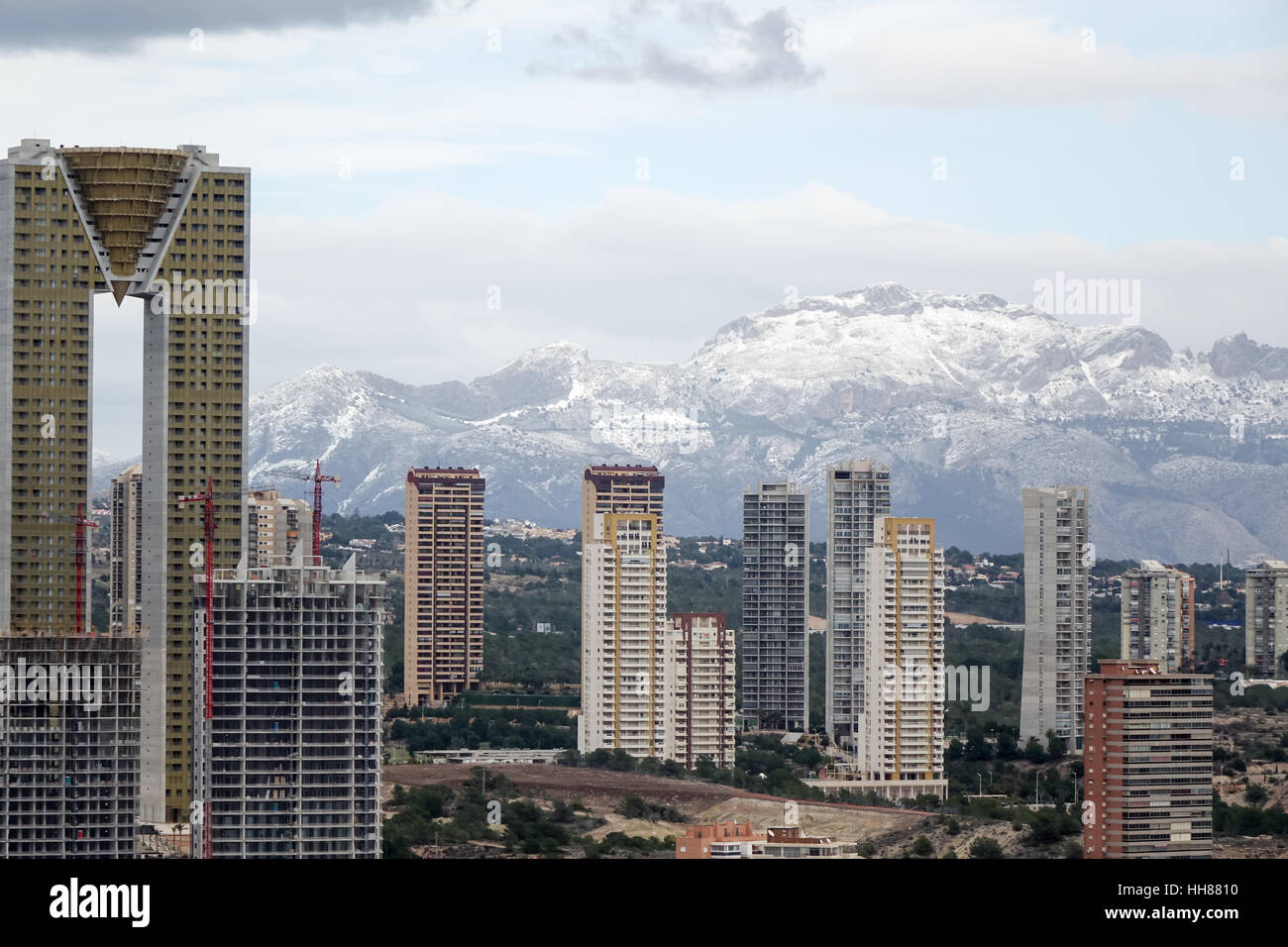 Tallest building benidorm alicante province costa blanca hi-res stock ...