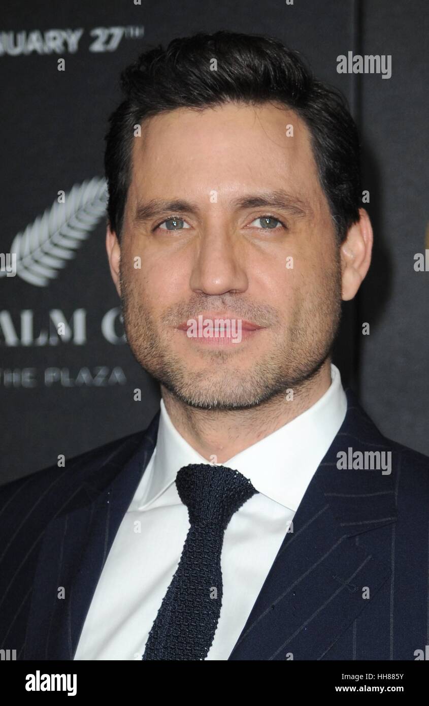 New York, NY, USA. 17th Jan, 2017. Edgar Ramirez at arrivals for GOLD ...