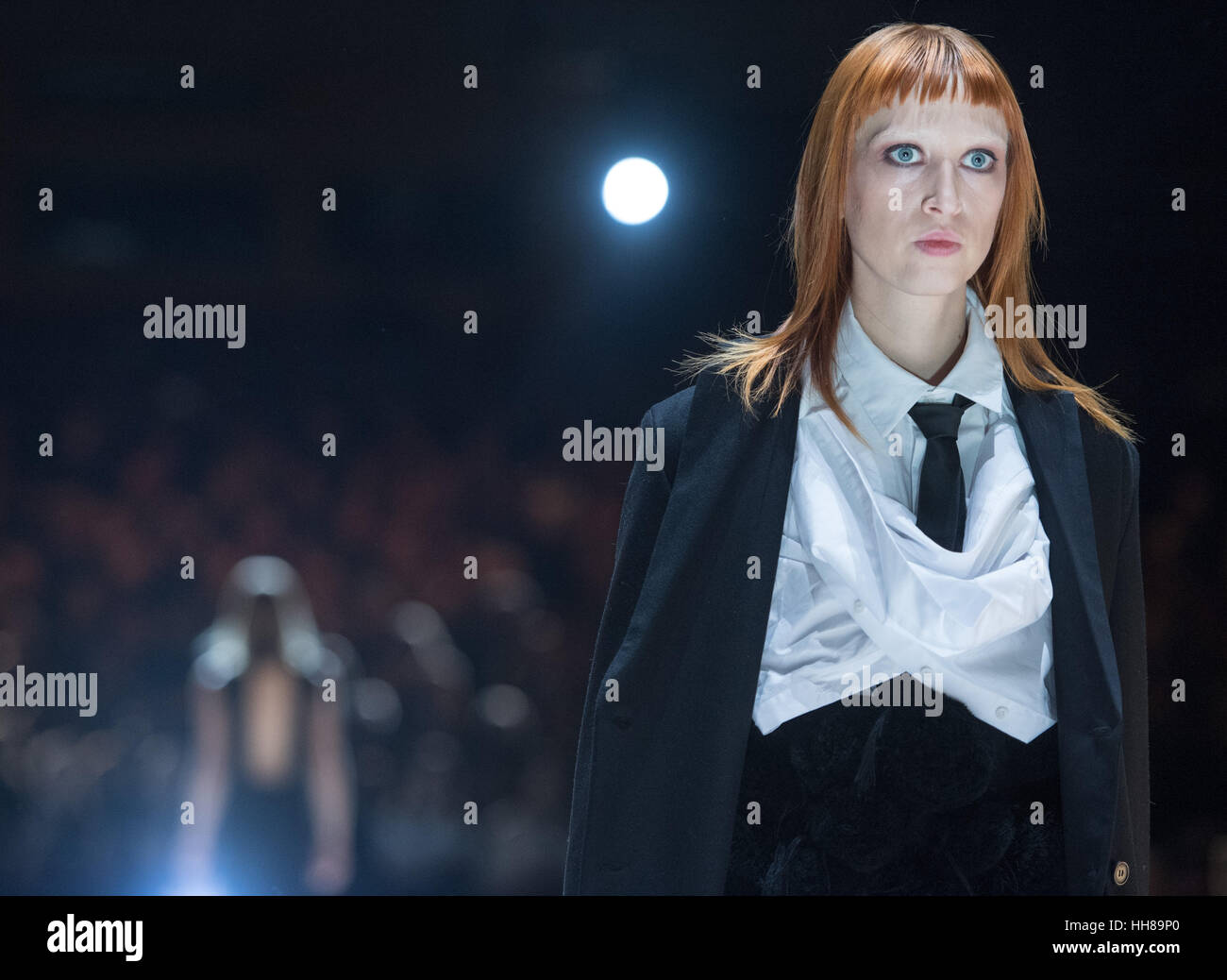 A model presents creations from the label Esther Perbandt in the ...