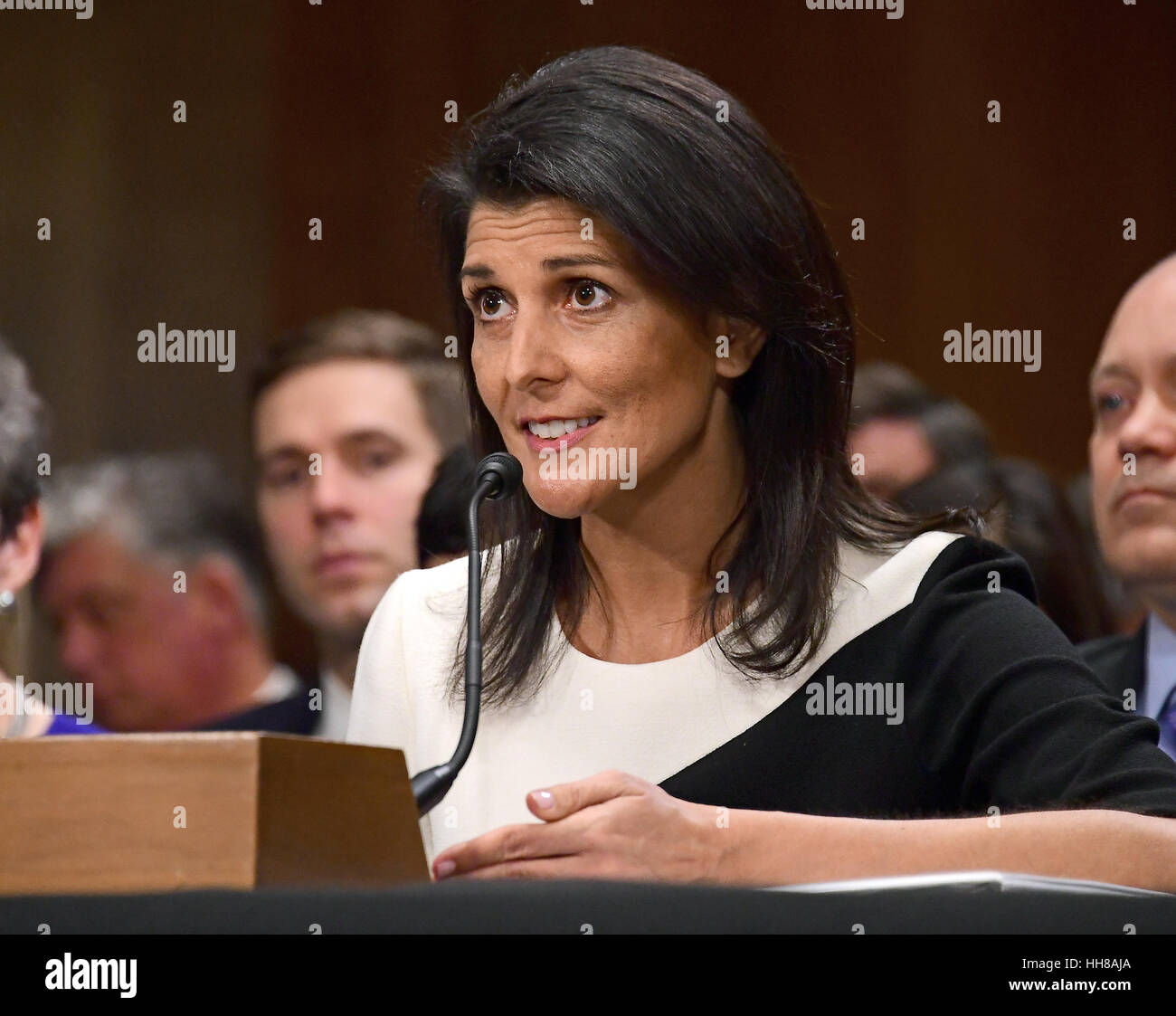 Governor Nikki R. Haley (Republican of South Carolina) testifies before ...