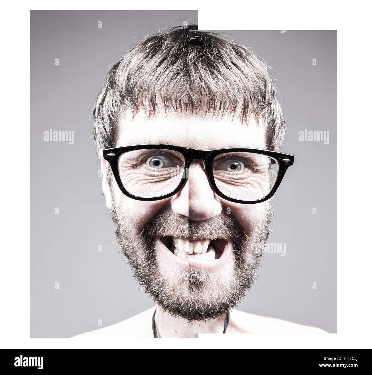 Funny human facial expressions Cut Out Stock Images & Pictures - Alamy