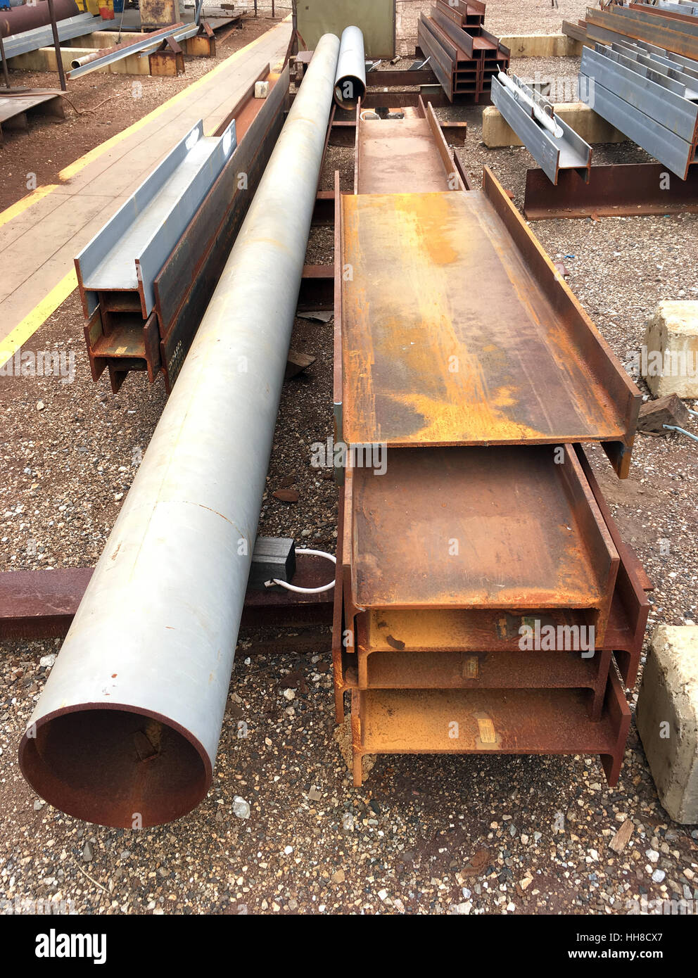 Pipe work structural steel in oil and gas offshore industry in a ...