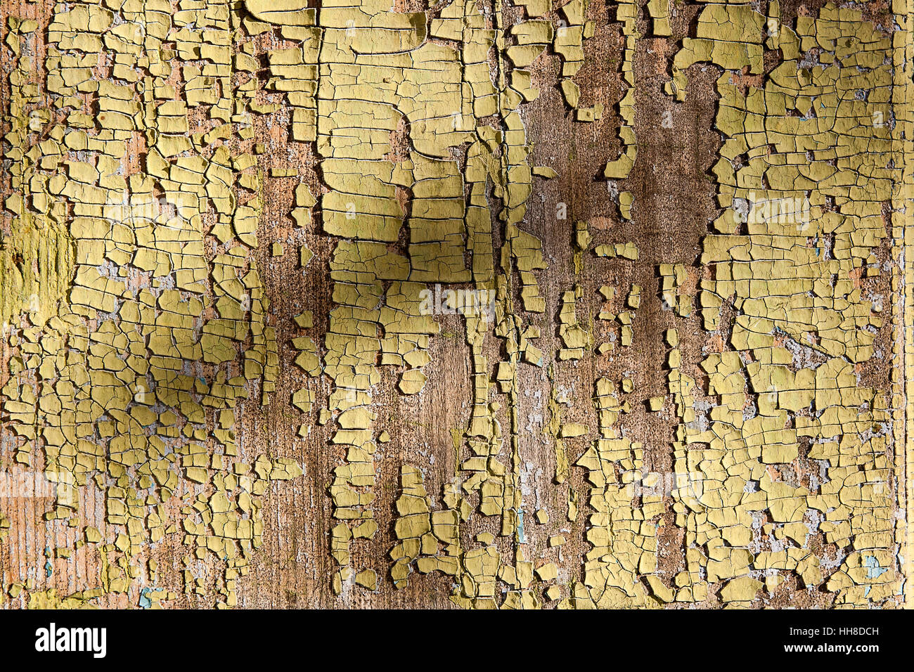 Wood texture with painting color peeled off. Flaking paint as vintage ...