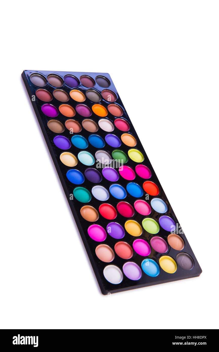 Artist palette isolated on white Stock Photo - Alamy