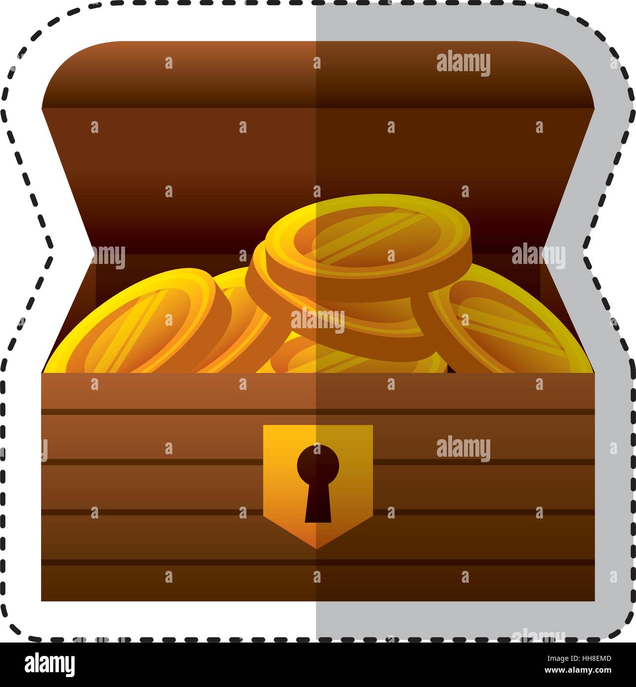game Treasure chest icon vector illustration design Stock Vector Image ...