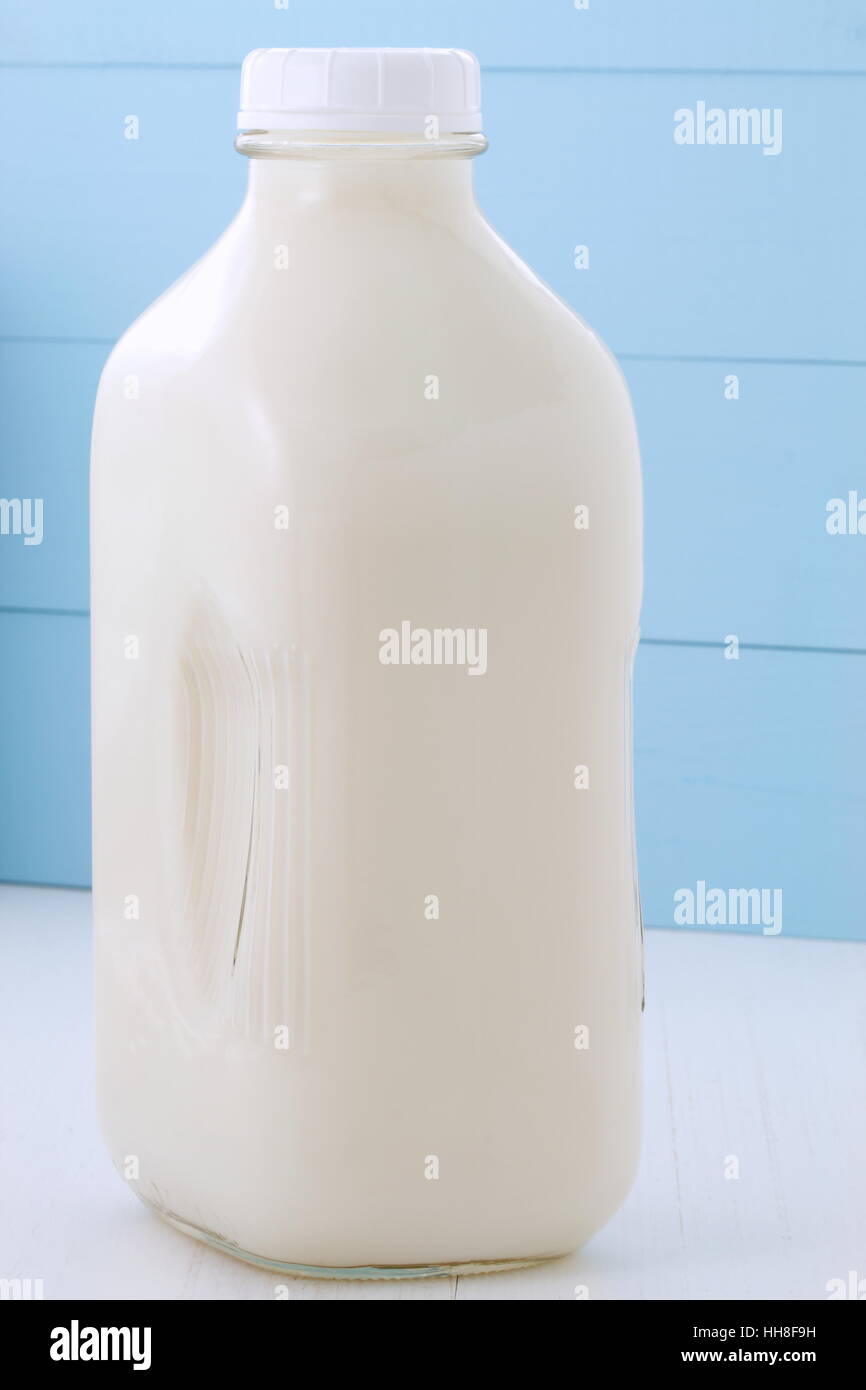 Delicious fresh milk, one of the primary sources of nutrition Stock ...