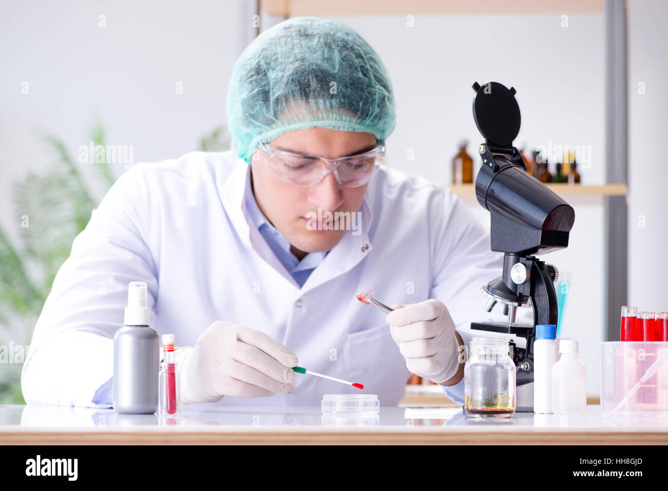 Blood testing in the lab Stock Photo - Alamy