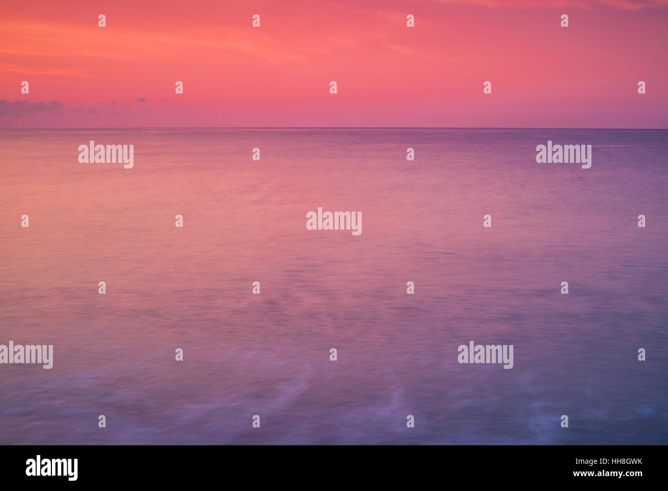 Soft warm colors abstract background with sea and sky at sunset. Calm ...