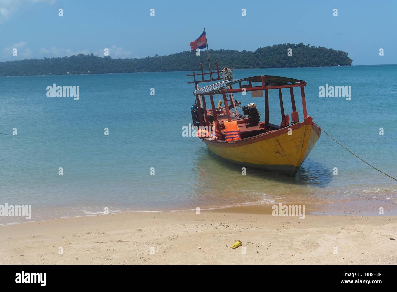 Boat on the beach Stock Photo - Alamy