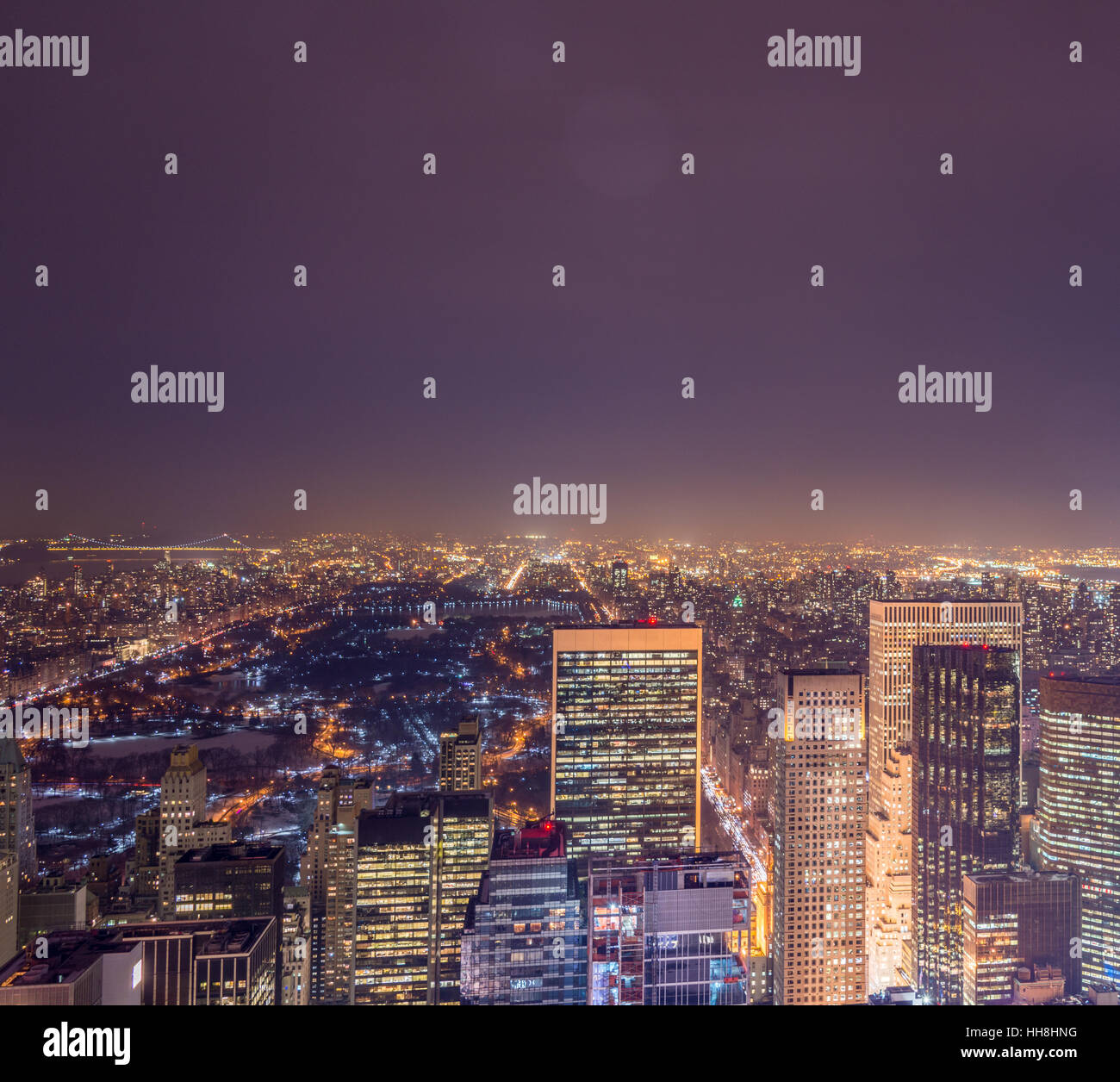 View of New York Manhattan during sunset hours Stock Photo - Alamy