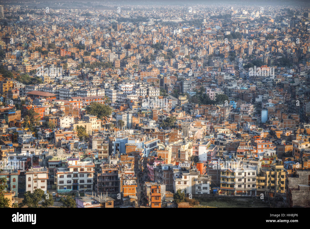Kathmandu temple mountains hi-res stock photography and images - Alamy