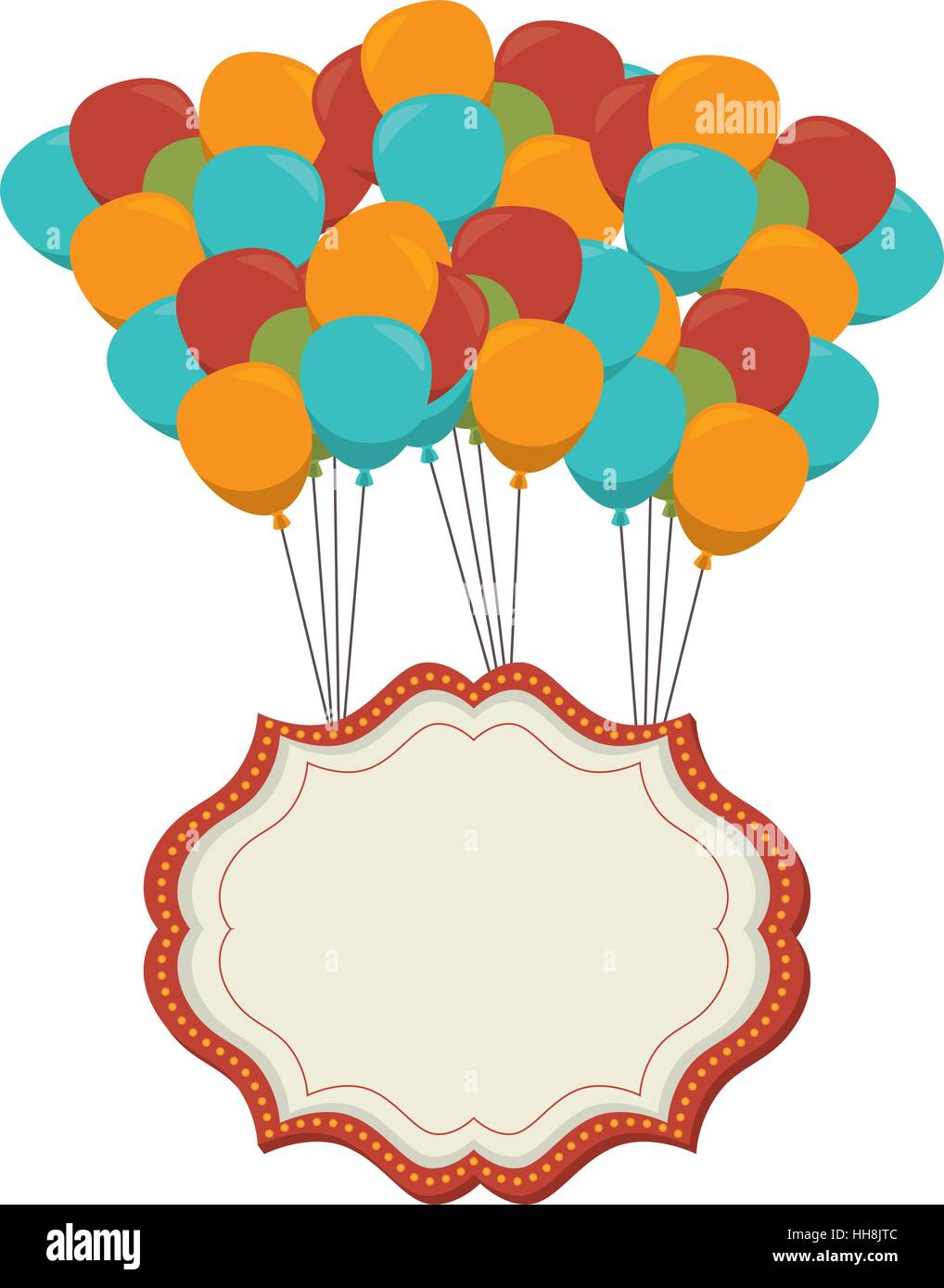 circus balloons air icon vector illustration design Stock Vector Image ...