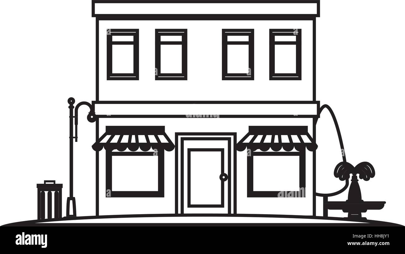 exterior store building icon vector illustration design Stock Vector ...