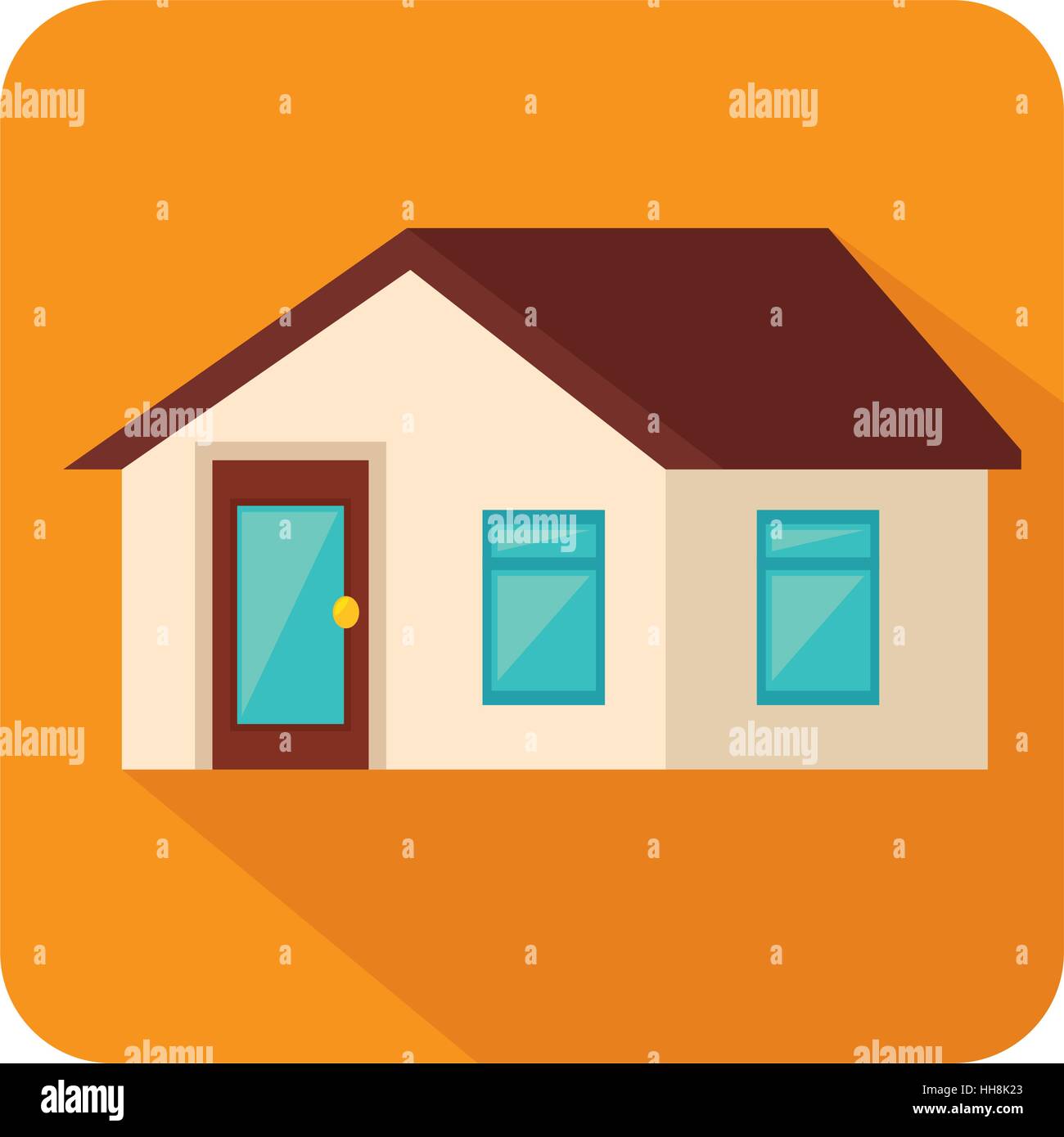 exterior cute house icon vector illustration design Stock Vector Image ...