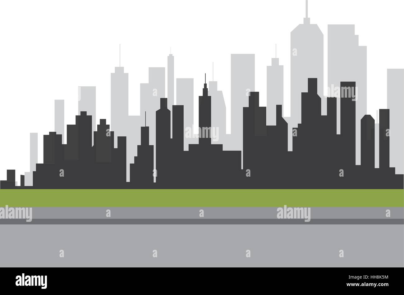 cityscape buildings skyline icon vector illustration design Stock Vector Image & Art - Alamy