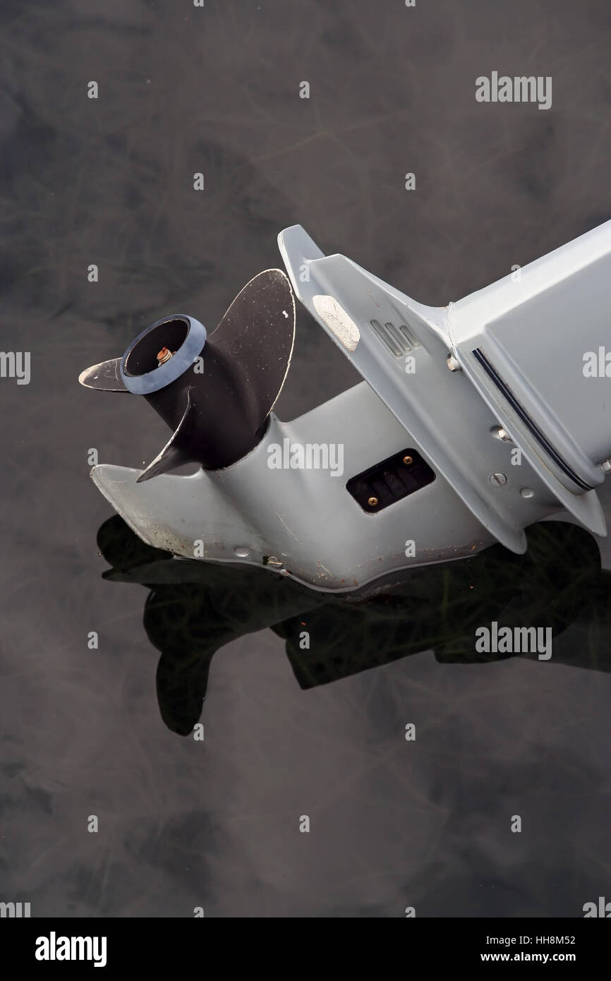 Boat engine propeller. Small boat engine propeller Stock Photo - Alamy