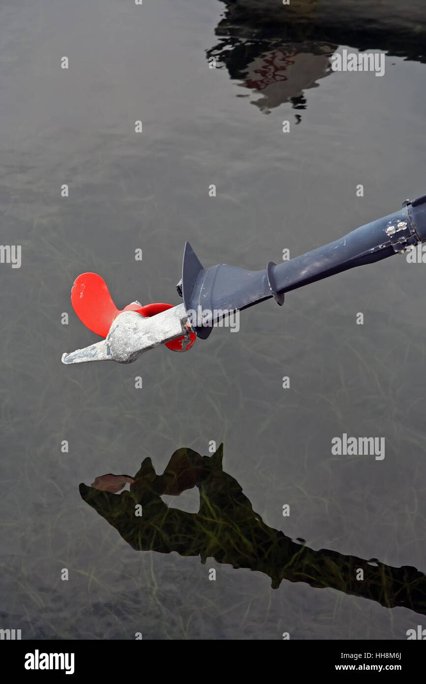 Boat engine propeller. Small boat engine propeller Stock Photo - Alamy