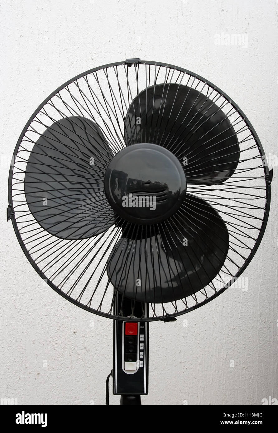 Black plastic ventilator fan. Ventilator propeller Stock Photo - Alamy