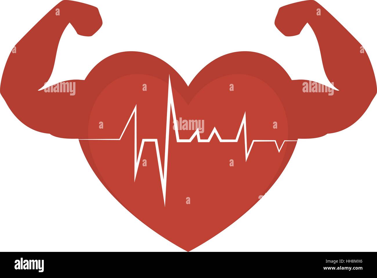 Love bodybuilding symbol strong hi-res stock photography and images - Alamy