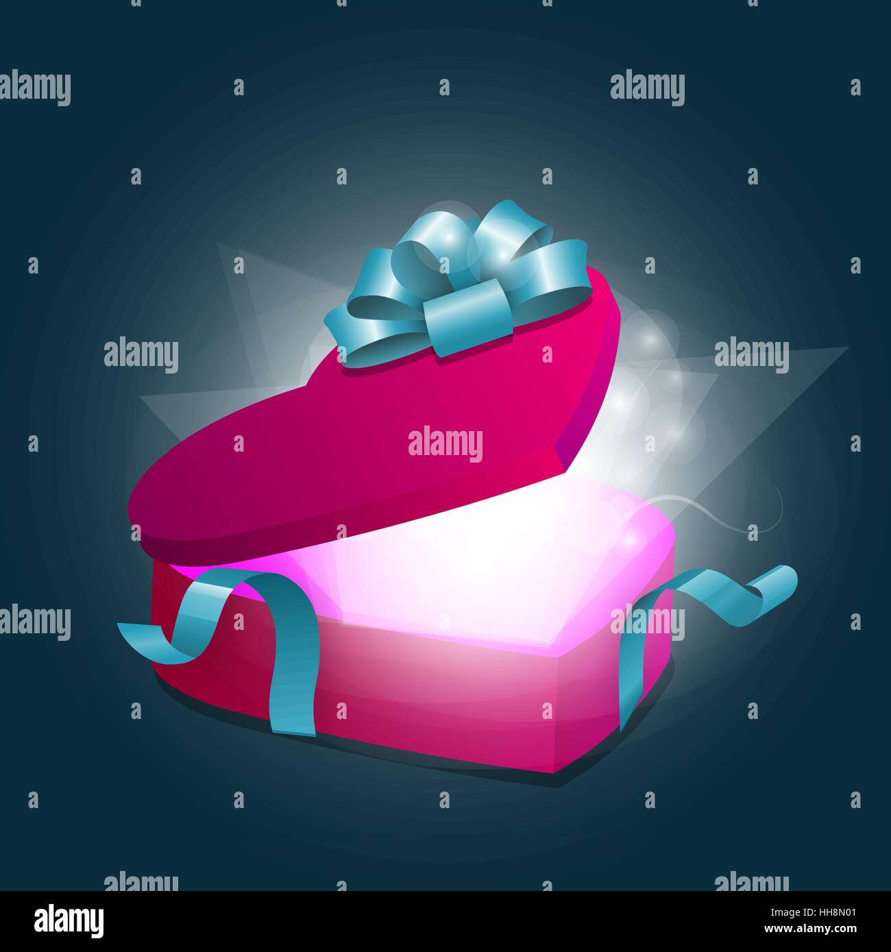 Abstract magical blue box Stock Vector Images - Alamy