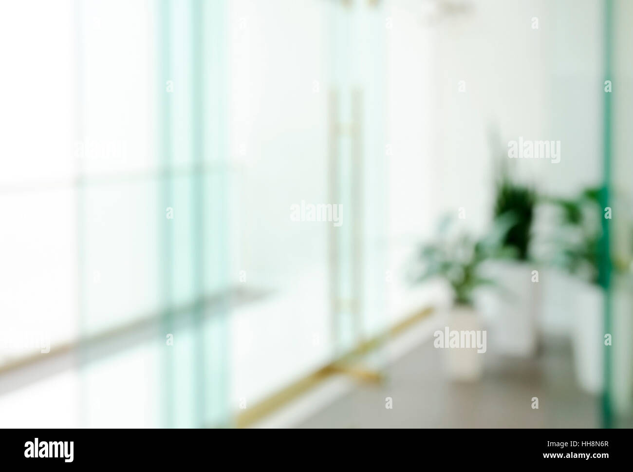 Defocused Office Building Lobby Background Stock Photo - Alamy