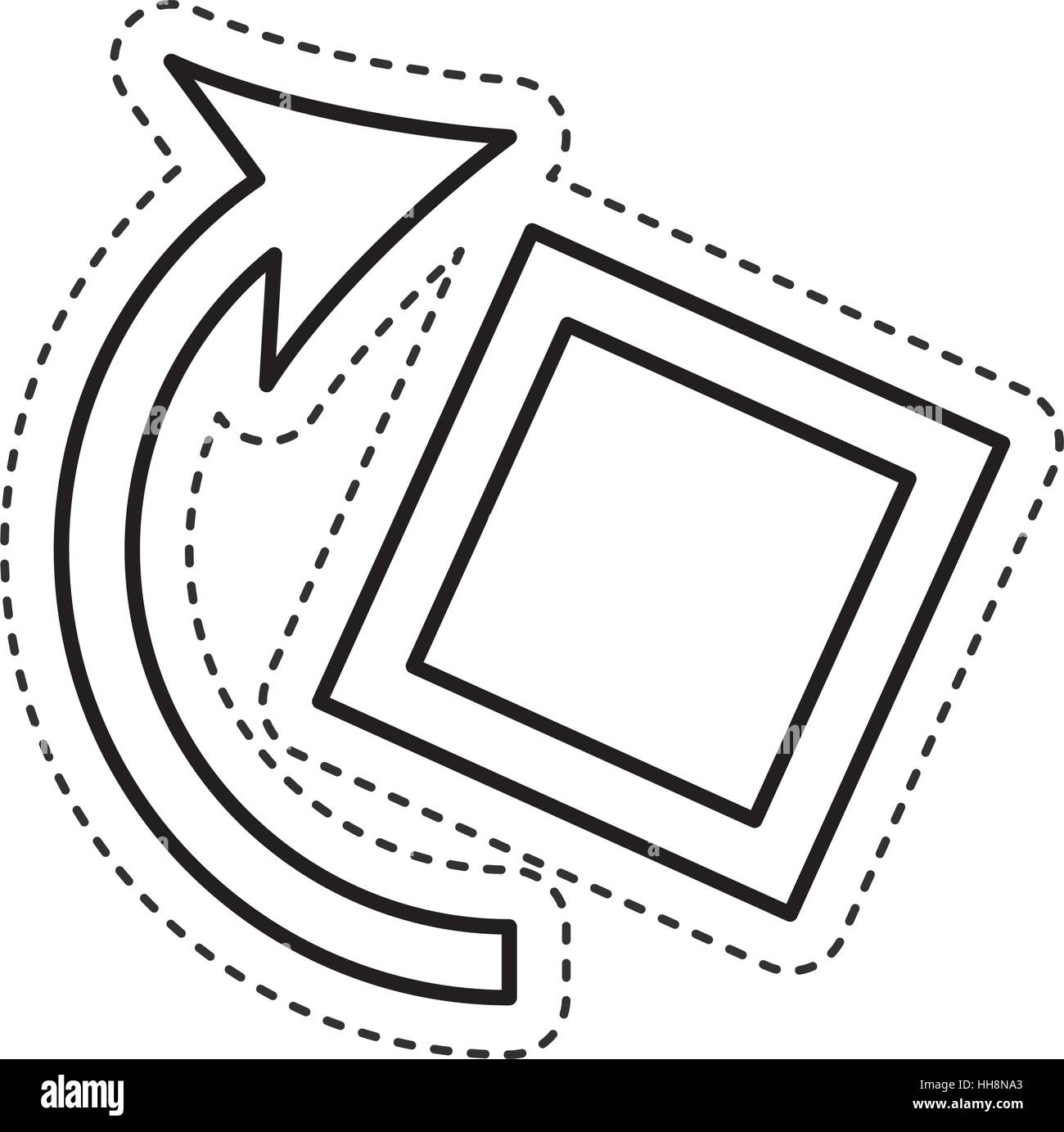 rotate screen option icon vector illustration design Stock Vector Image ...