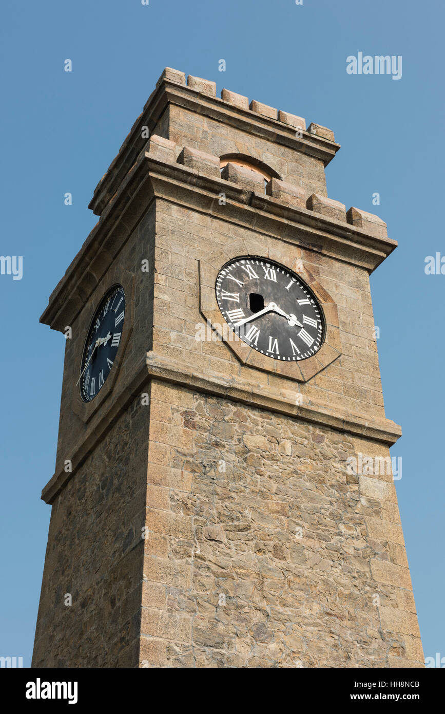 Clock tower, constructed in 1882 on the spot where the the Dutch Belfry ...