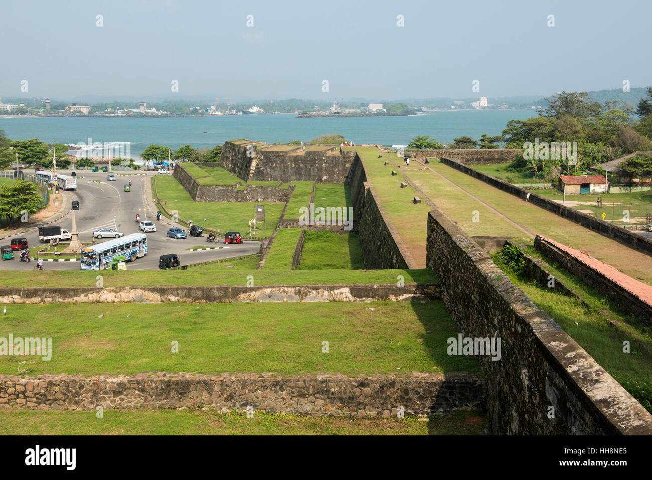 Ramparts and fortifications of Galle Fort, Galle, Sri Lanka Stock Photo ...